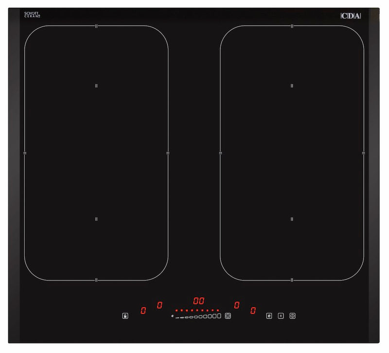 CDA HN6841FR Four Zone Induction Hob with Illuminated Front Edge ...