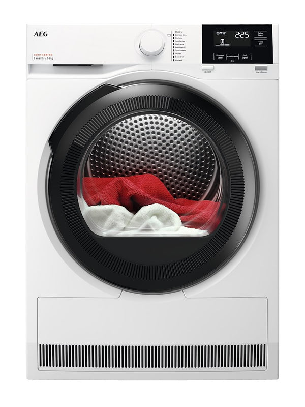 AEG TR718L4B 7000 Series 8kg Heat Pump Tumble Dryer ...